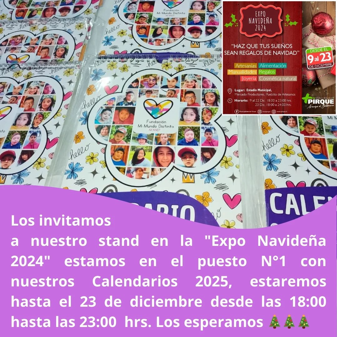 Ya está disponible el calendario 2025 de "Mi mundo Distinto" - RADIO ...